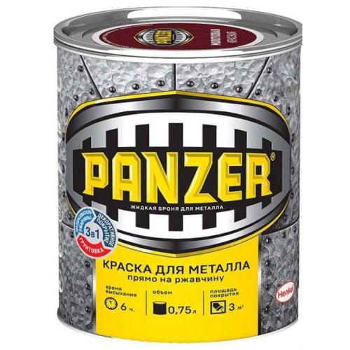 Краска "PANZER" для металла молотковая серая 2,3 л